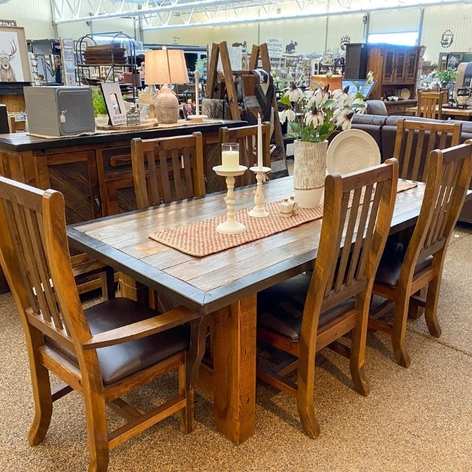 Jackson Hole Dining Table – Rustic Ranch Furniture and Decor