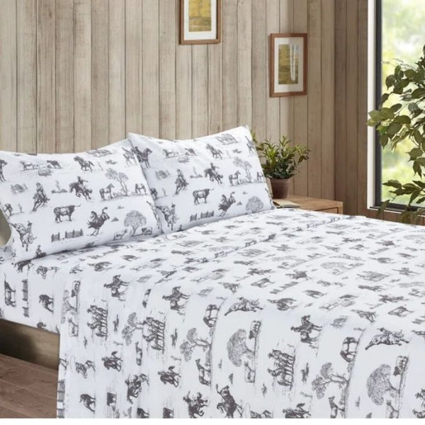 Ranch Living King Sheet Set – Rustic Ranch Furniture and Decor