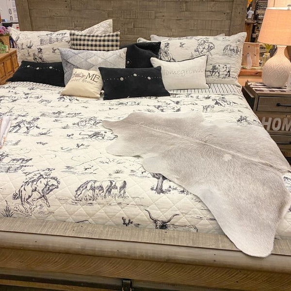 Shaped Cow Hides – Rustic Ranch Furniture and Decor