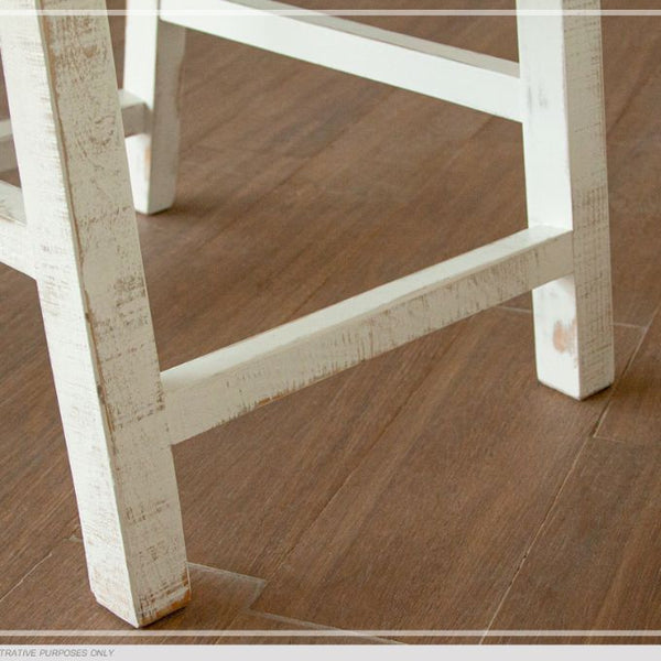 PUEBLO WHITE 24" BARSTOOL – Rustic Ranch Furniture and Decor